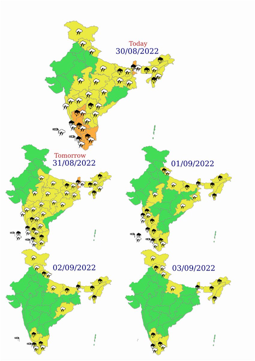 India Meteorological Department on Twitter: "Isolated very heavy rainfall also likely over ...