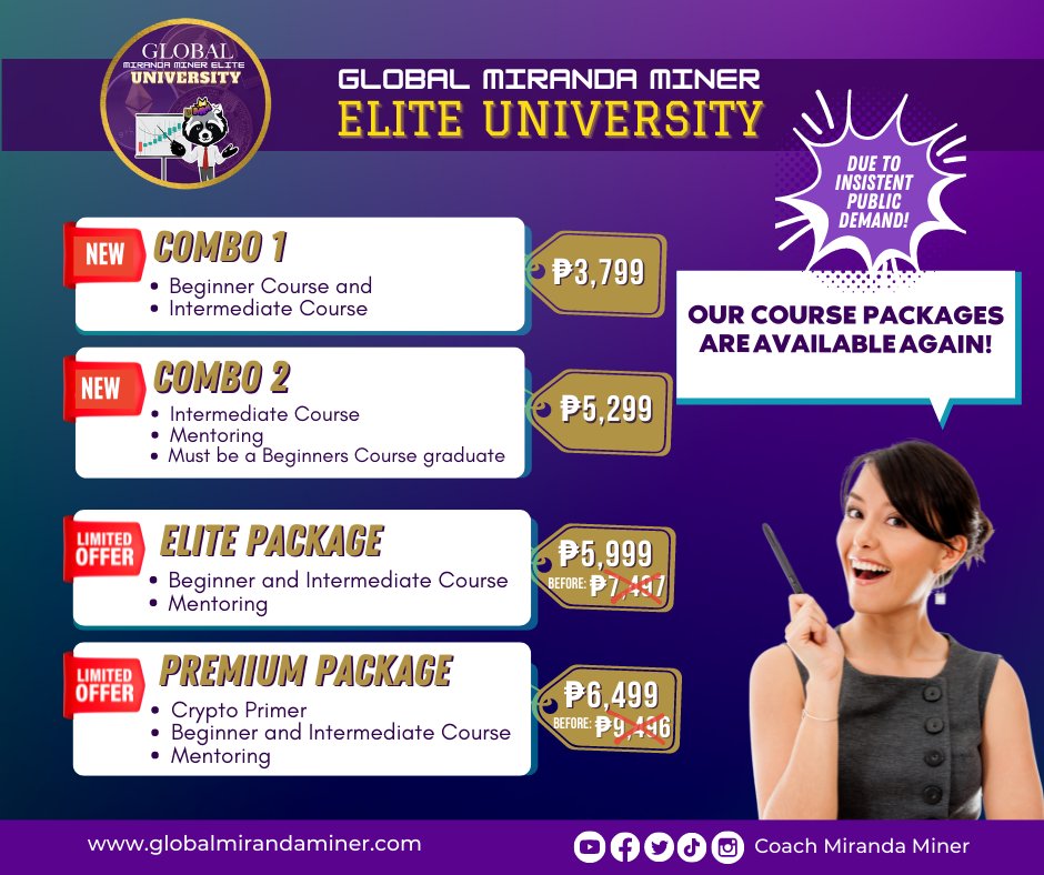 Global Miranda Miner Group on Twitter: "📣ARE YOU LOOKING FOR... Quality Crypto Education but ...