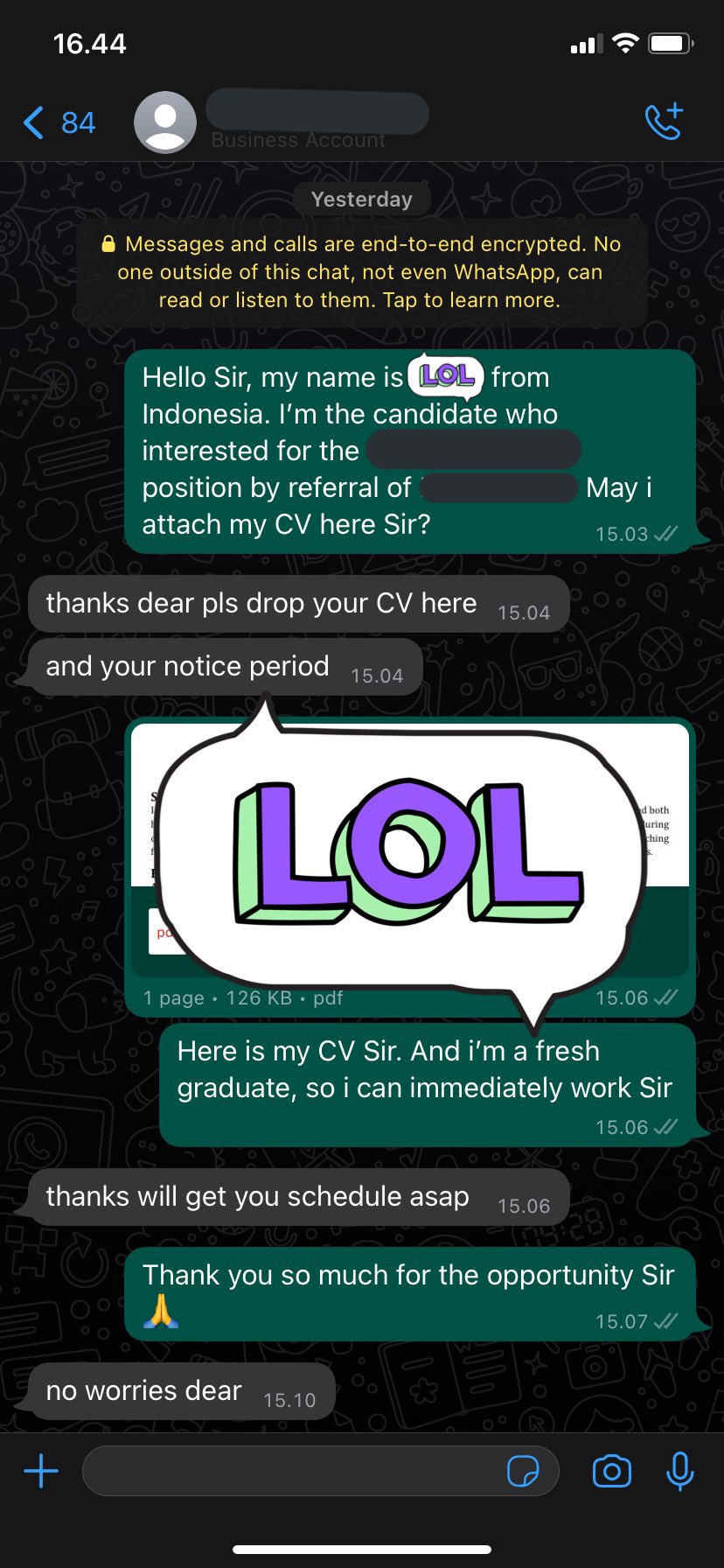 BACA RULES DI (bit.ly/worksfess) on Twitter: "Work! Guys kmren tuh aku chat HR kan, trus kmren ...