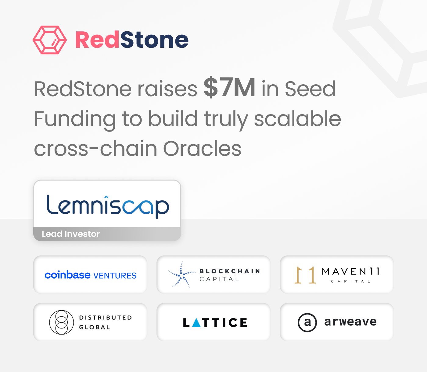redstone.finance on Twitter: "1/ We are thrilled to announce our $7M Seed Round 🎉 The funds will ...