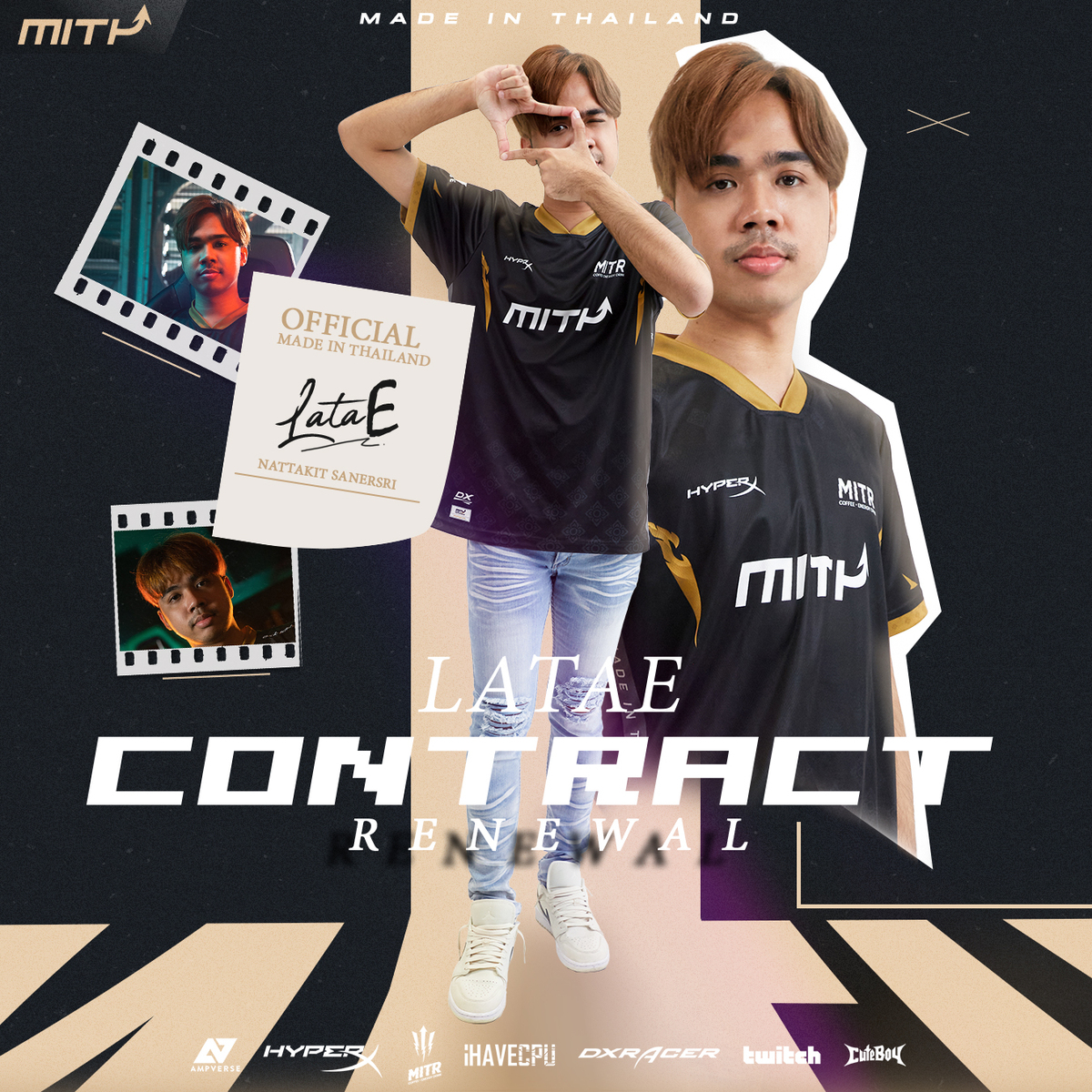 MiTHeSports on Twitter: "Latae "𝑪𝒐𝒏𝒕𝒓𝒂𝒄𝒕 𝑹𝒆𝒏𝒆𝒘𝒂𝒍" 🎊 ณัฐกิตติ์ เสนอศรี หรือน้องเต้ได้ตกลงต่อสัญญา ...