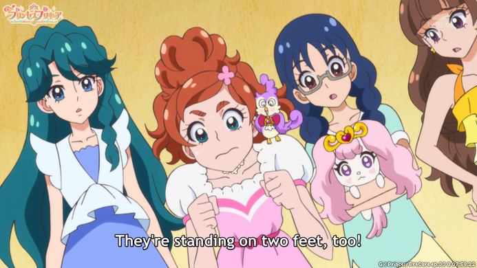 PreCure screenshots on Twitter: "Go! Princess PreCure ep.33 @ 07:58.22 "They're standing on two ...