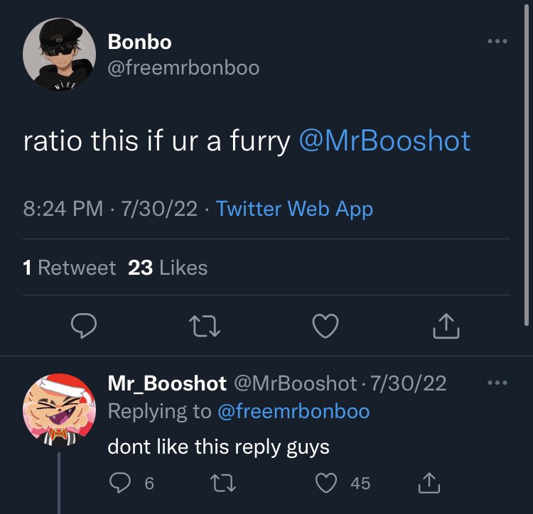 Mr Booshot On Twitter This Is The Only Ratio Ive Ever Succeeded AtðŸ˜