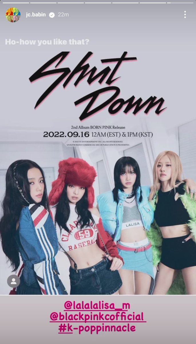 NONG LISA on Twitter: "RT @LISANATIONS_: [IG] 220906 — jc.babin IG ...