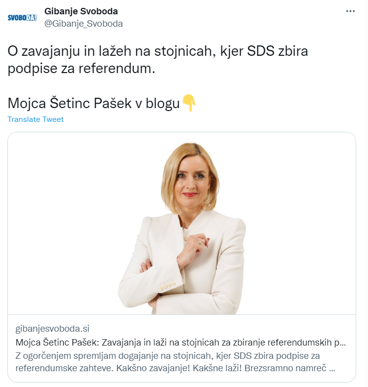 Ciril Menart🇸🇮 on Twitter: "RT @BrenceNejc: Šolski primer zavajanja je, ko poslanka @Gibanje ...