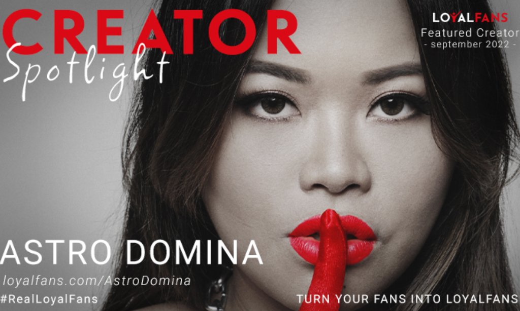 AVN Media Network on Twitter: "AstroDomina Named LoyalFans’ ‘Featured Creator’ for September ...