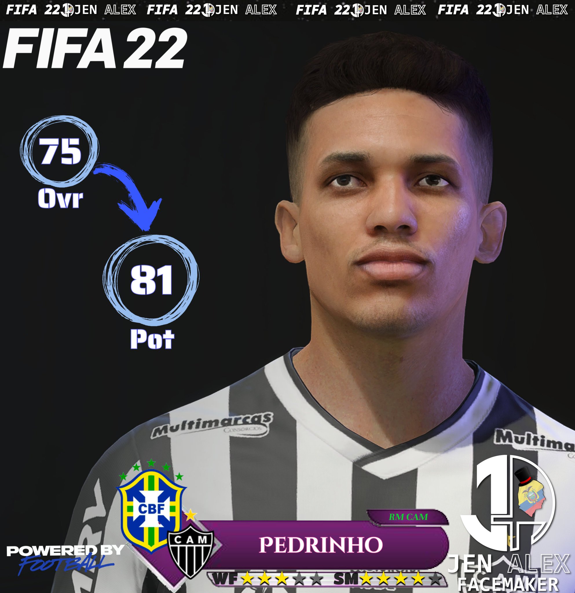 JenAlex_Facemaker on Twitter: "🔶Pedrinho (Fifa22) 🔈Get him right now!⚽ 📌LINK (Patreon): https ...