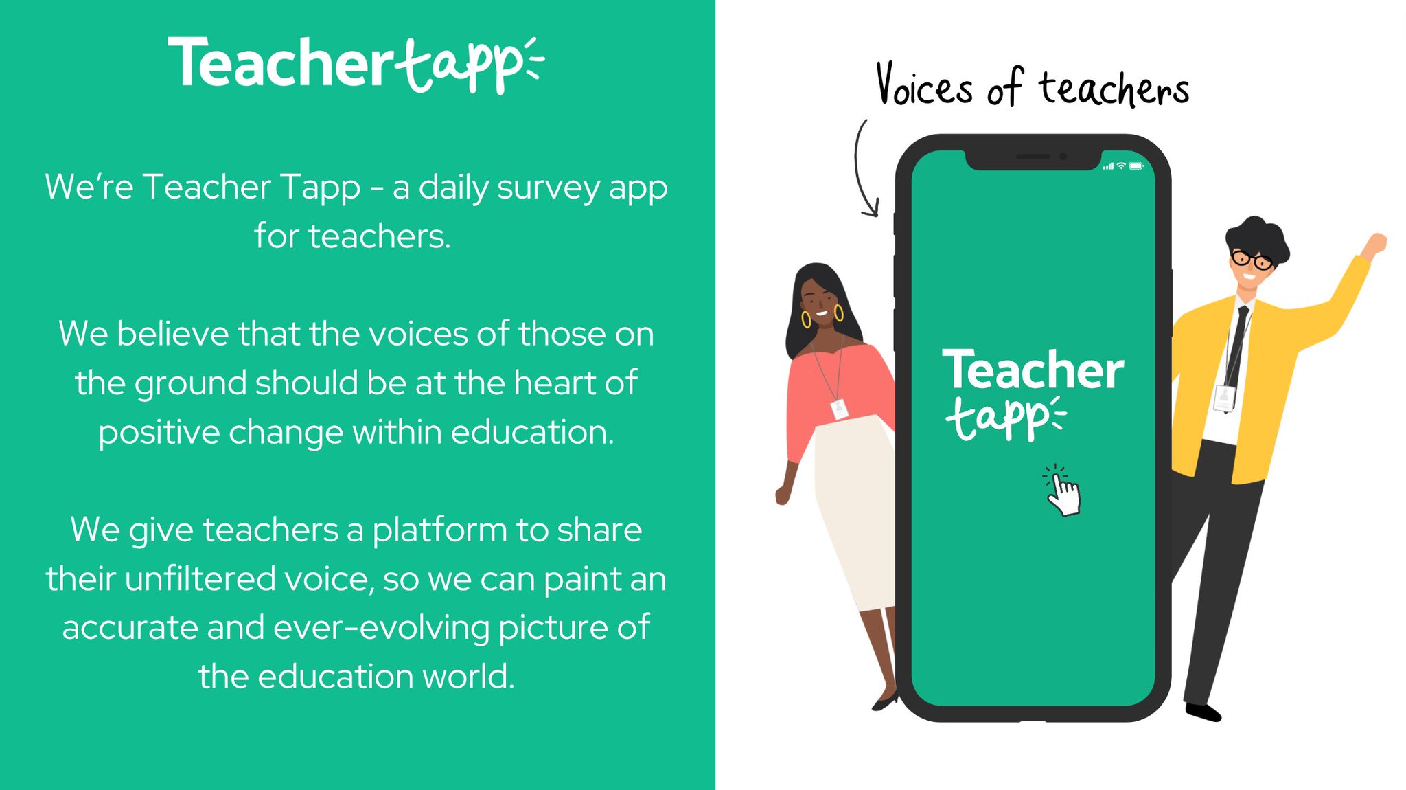 Teacher Tapp on Twitter: " ️ If you'd like to spread the @TeacherTapp ...