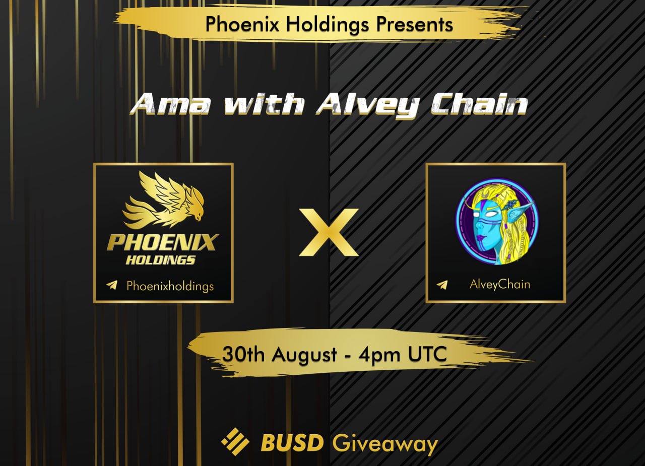 Phoenix Holdings on Twitter: "Everybody knows @AlveyChain by now, we have them here for AMA rn 🥰 ...