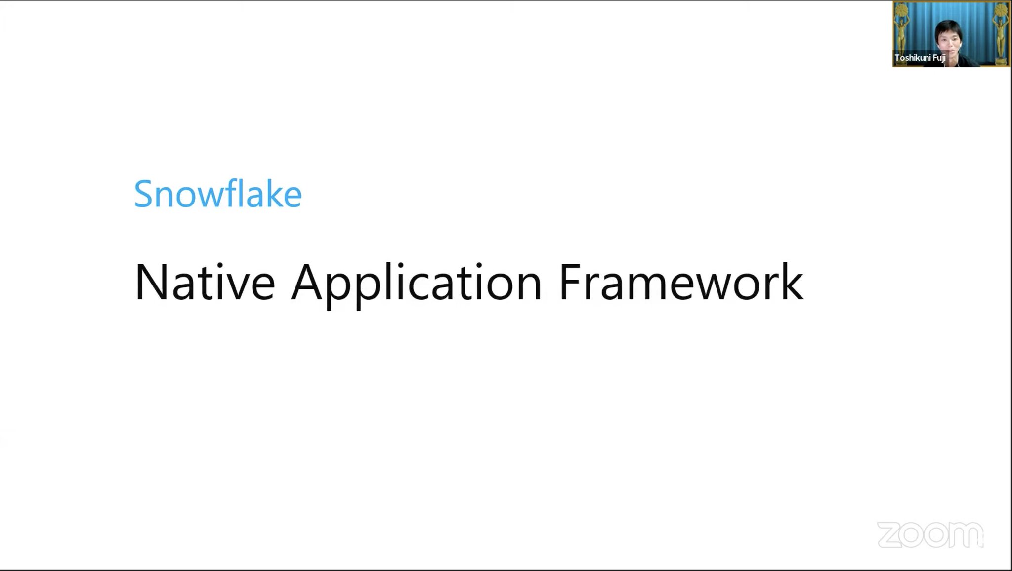 Snowflake株式会社 on Twitter: "Native Application Framework始まるよ〜 #SnowVillage https://t.co ...