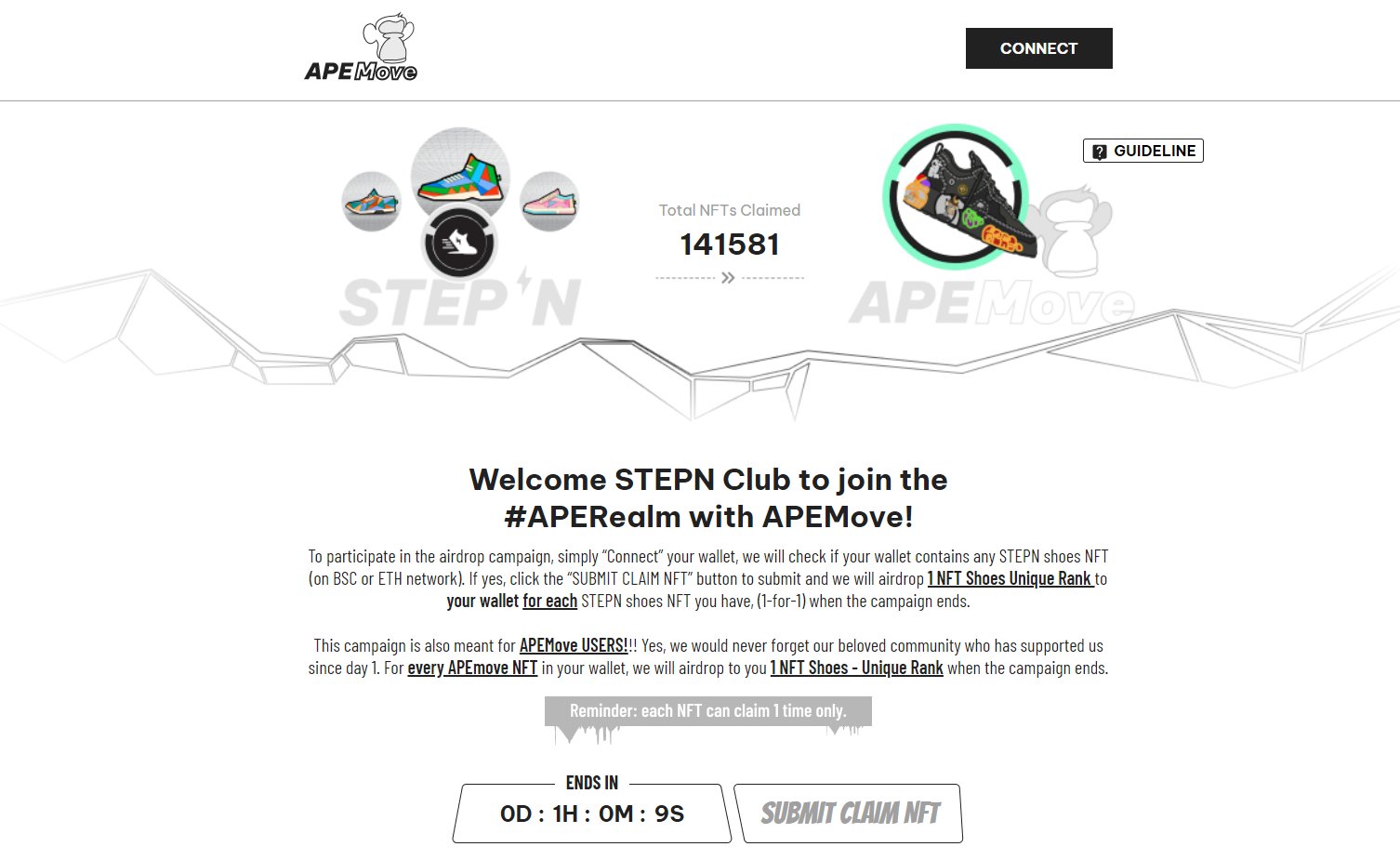 APEmove | #MoveToEarn on Twitter: "🔥🔥141K #STEPN users joined Last call for #STEPN holders on ...