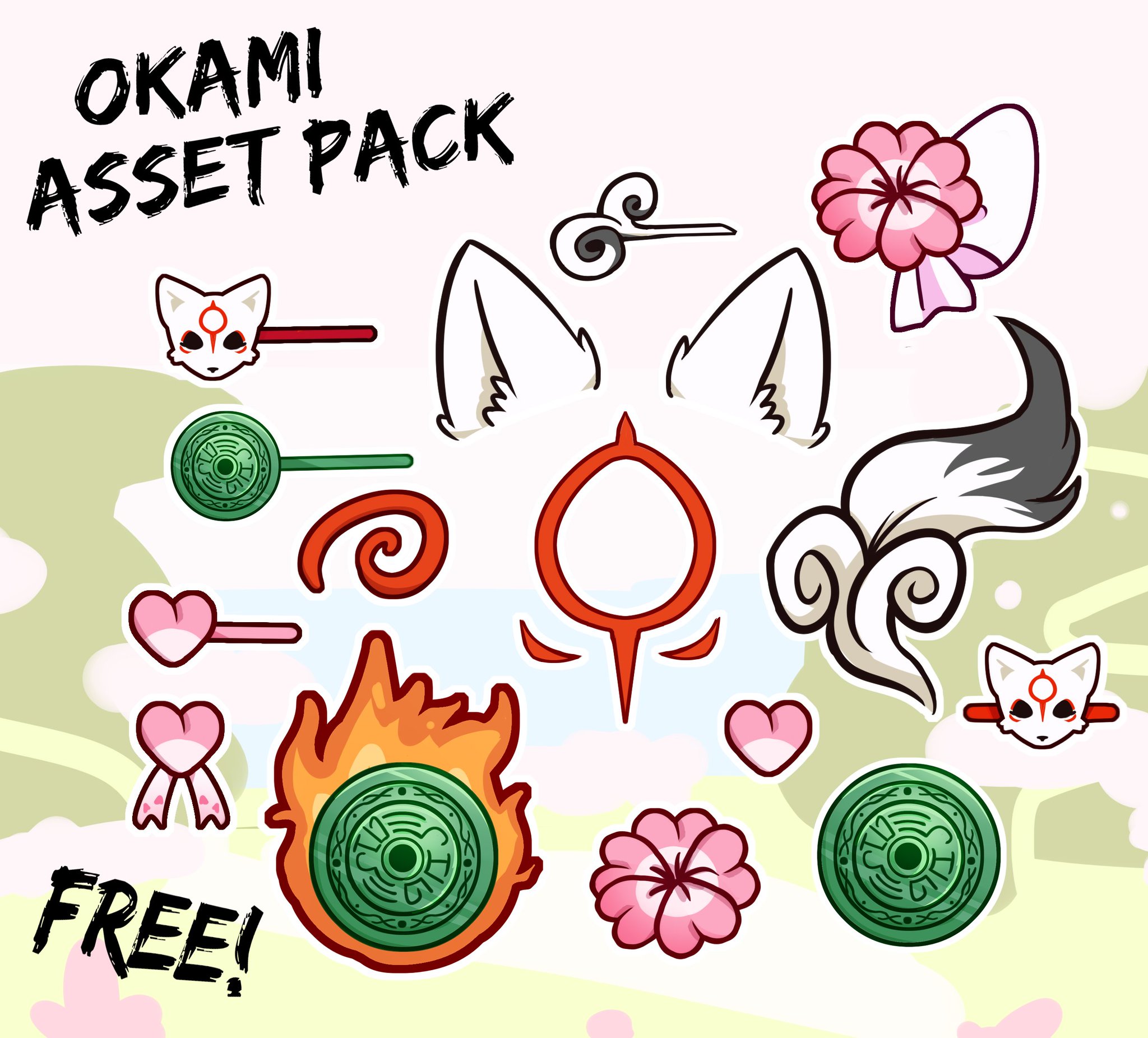Jorunna 🐌💛 Sea Bunny Vtuber on Twitter: "You voted for it and here it is, the Okami Vtuber asset ...