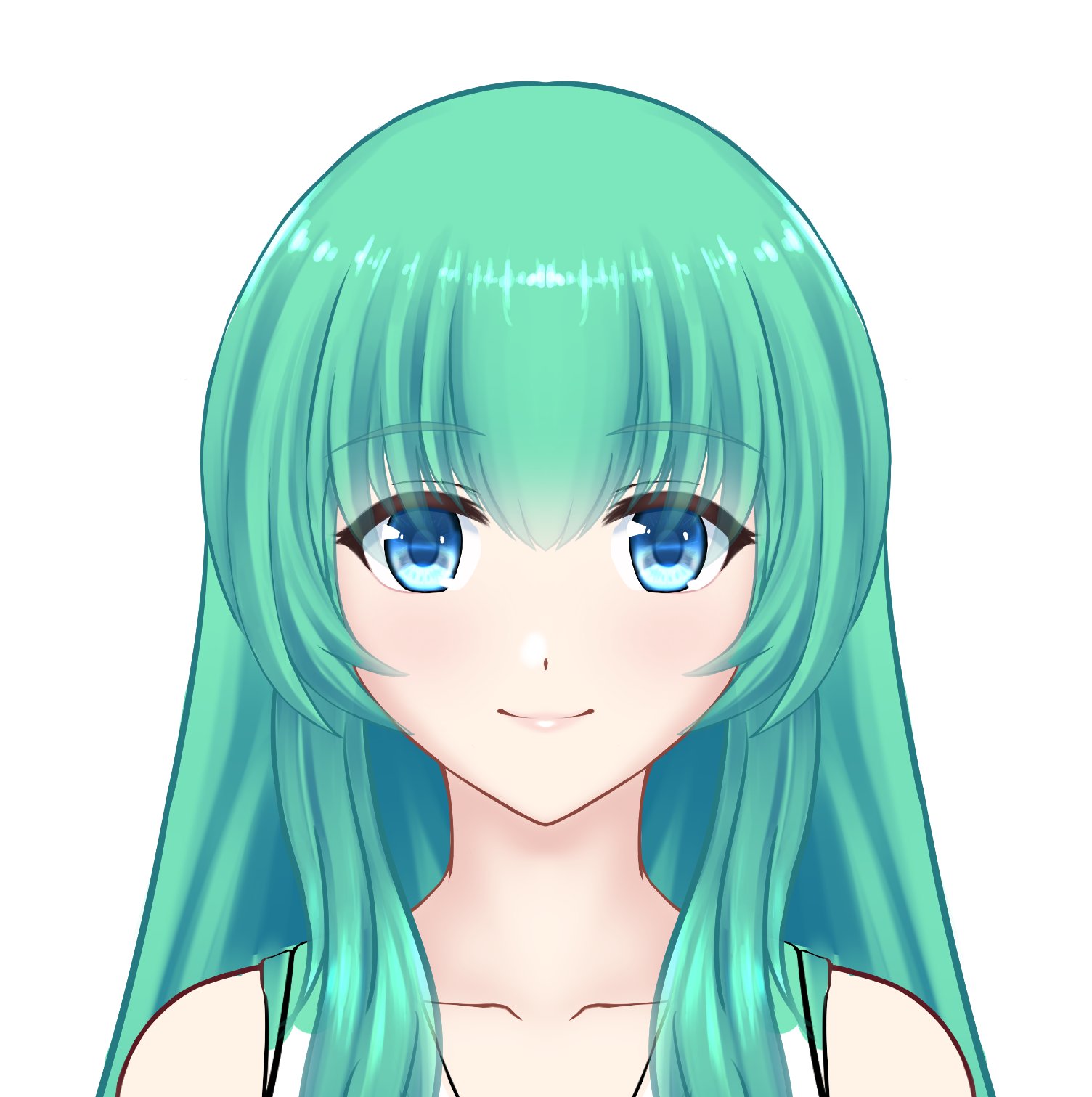 3DCGModeler-Kanata on Twitter: "Kanata式早苗さんのラフデザイン(*´∀`*) 瞳を少しキラキラにしてみました！ https://t.co ...