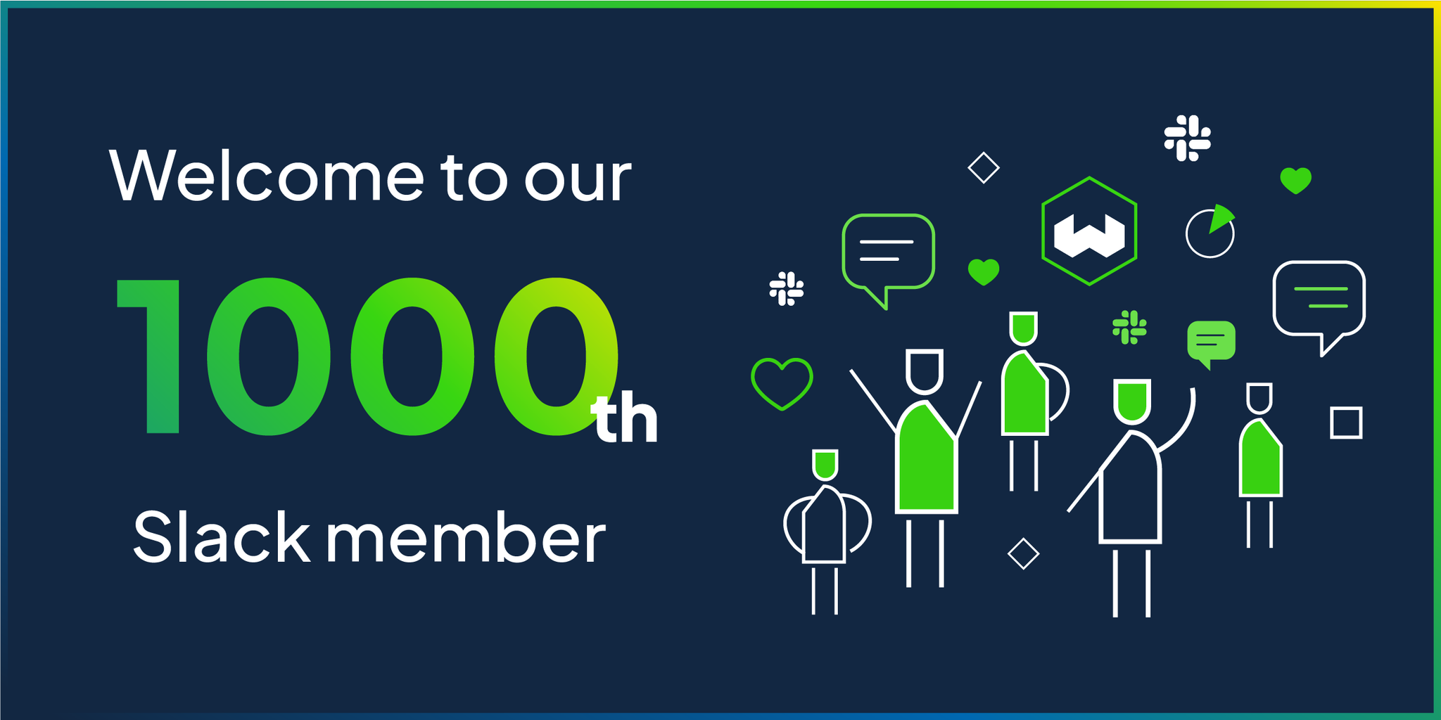 Weaviate • vector search engine on Twitter: "🍾🪩 Welcome to our 1000th Slack member on the # ...