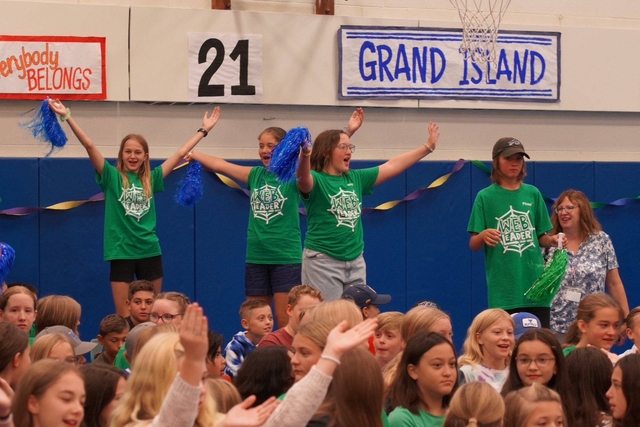 Grand Island CSD on Twitter: "Eighth-graders are helping sixth-graders undergo WEB orientation ...