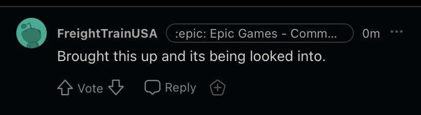 Stw News ️ On Twitter Epic Will Be Looking Into Gias New Standard Perk Not Working As