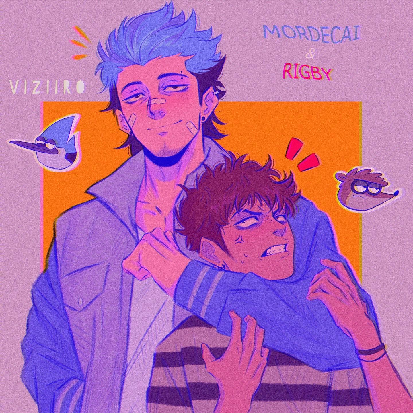 Regular Show Mordecai And Rigby Human Regular Show Mordecai And Rigby Human