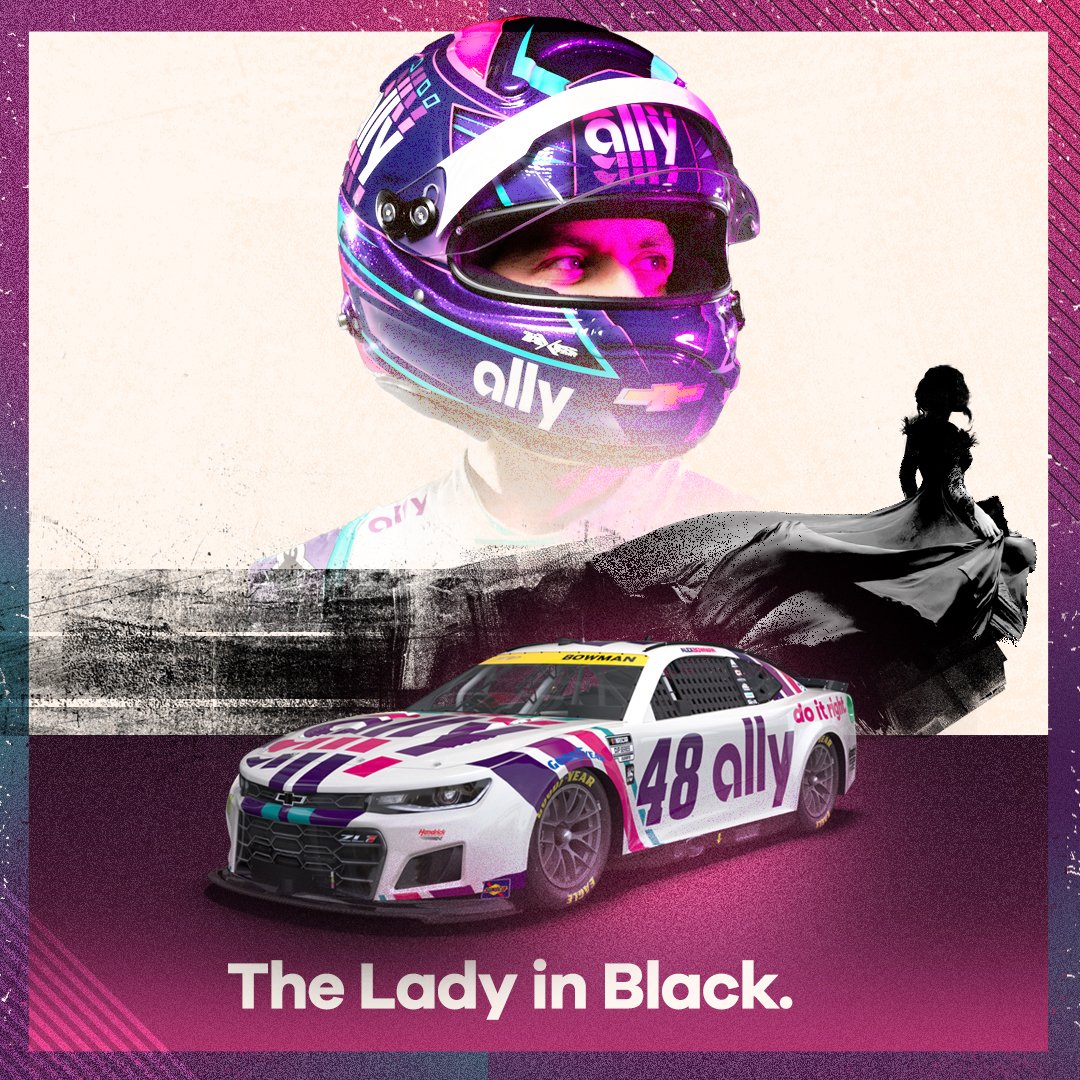 Ally Racing on Twitter: "There's no fear of the Lady in Black when it comes to @Alex_Bowman and ...