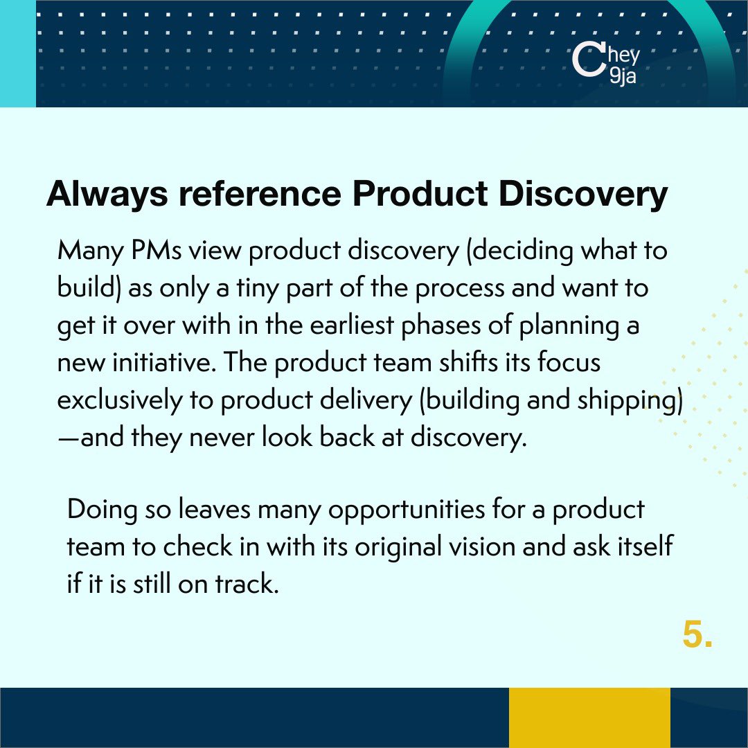 5 habits of highly effective PRODUCT MANAGERS. A thread 🧵 - Thread from Chiedu Okpala @chey9ja ...
