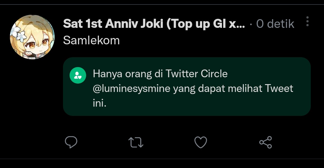 Sat | Top up x Joki Genshin 📌 on Twitter: "Ada yang mau?? https://t.co/pl04F72102" / Twitter