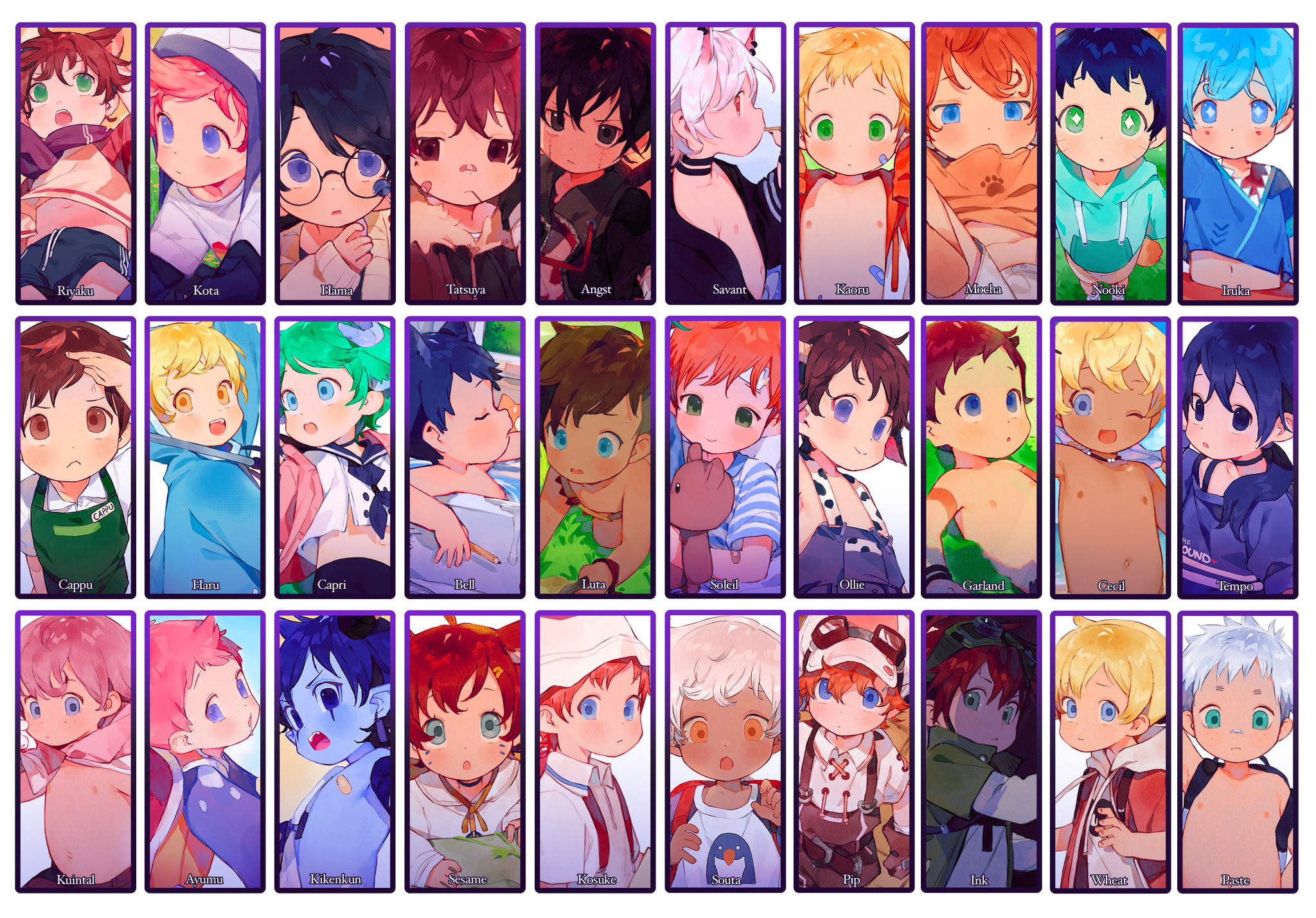 nemui on Twitter: "you asked, so here’s a full list of all my OCs! :> ️ https://t.co/iSCHPoBulb ...