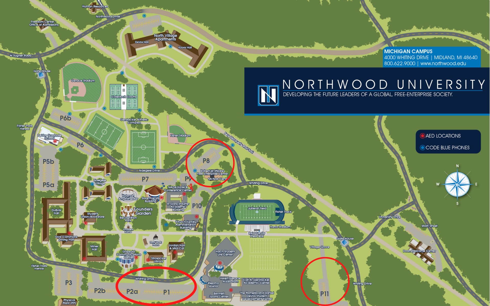 Hanover College Campus Map