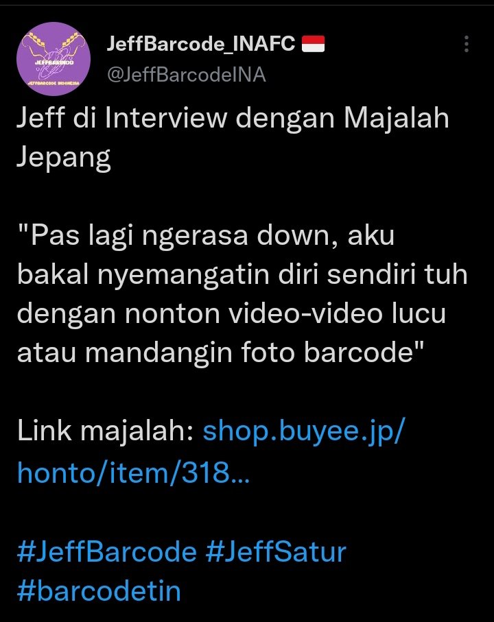 BASE ON | OPEN DM! on Twitter: "Jcode! JEFFBARCODE STAN MANA TANGISANNYA NYA😭😭😭😭 https://t.co ...