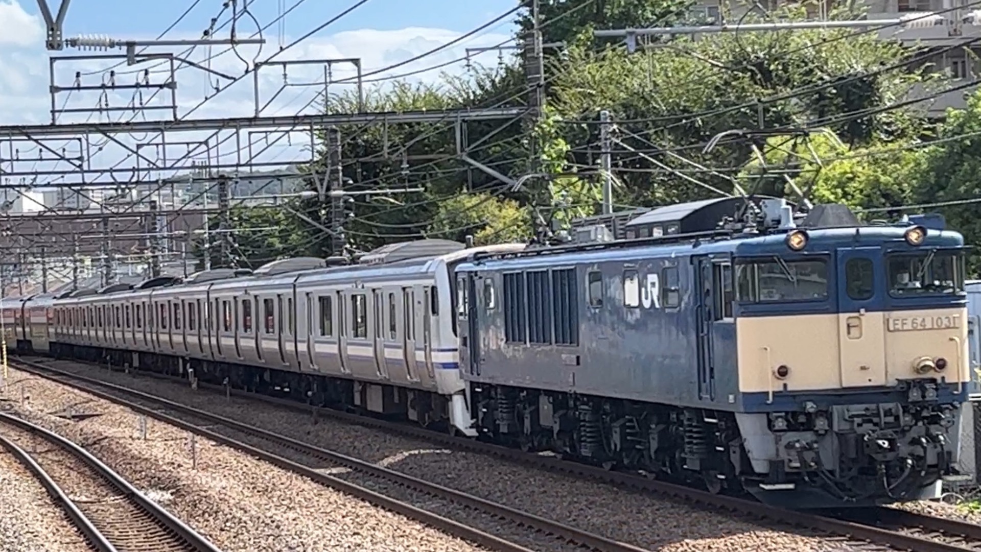 ぴーす交通局ツイッター課 on Twitter: "配9441レ EF64-1031＋E217系Y-12編成NN廃車回送､府中本町駅､立川駅､八王子駅にて｡ https://t.co ...