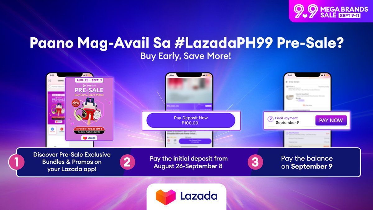 Lazada Philippines on Twitter: "BUY EARLY, SAVE MORE, Ka-Lazada! 📢 Learn how you can order from ...