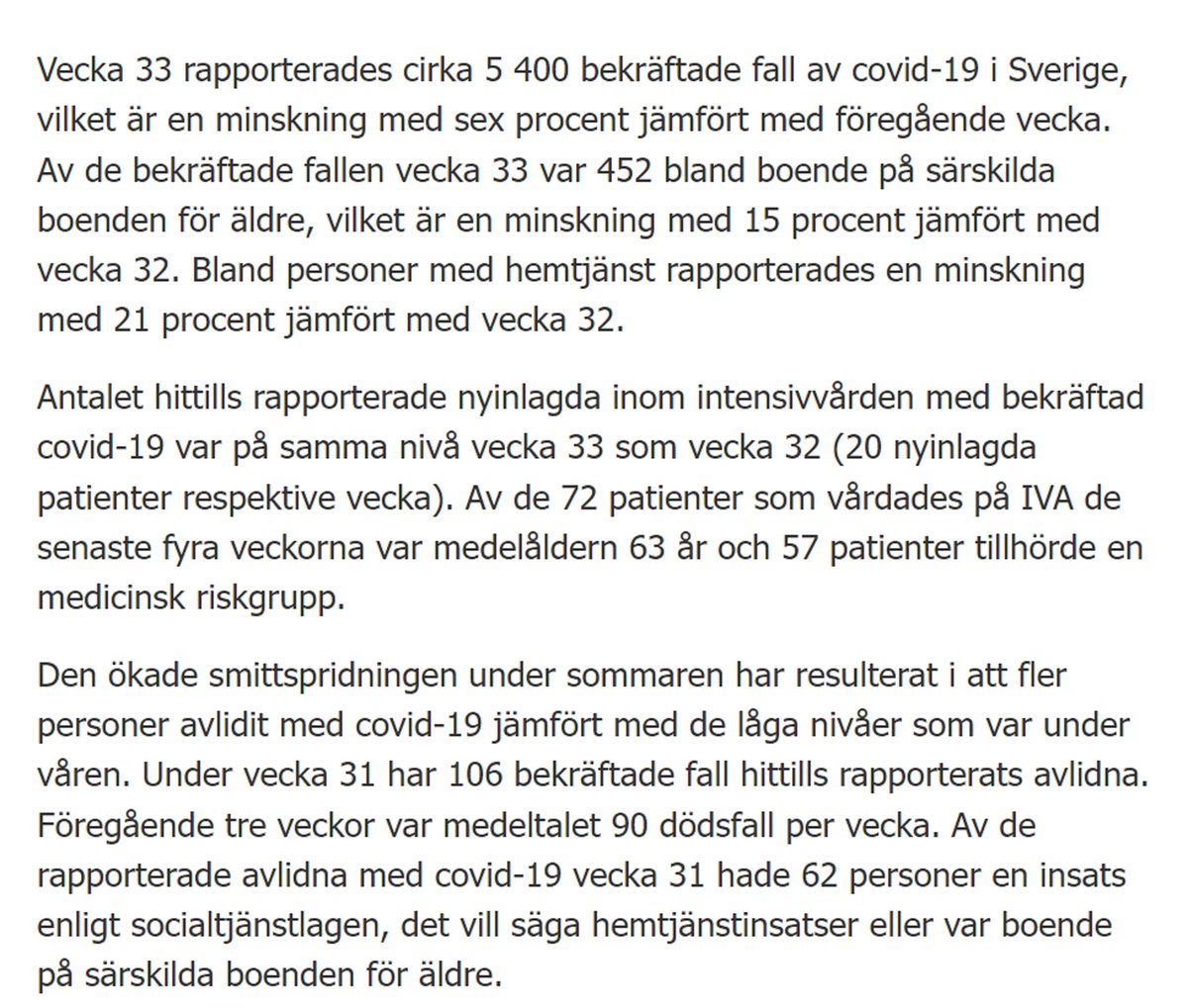 Jari Lairolahti on Twitter: "Nu gissar #fhm att smittspridningen minskar med 6 % då de vet att ...