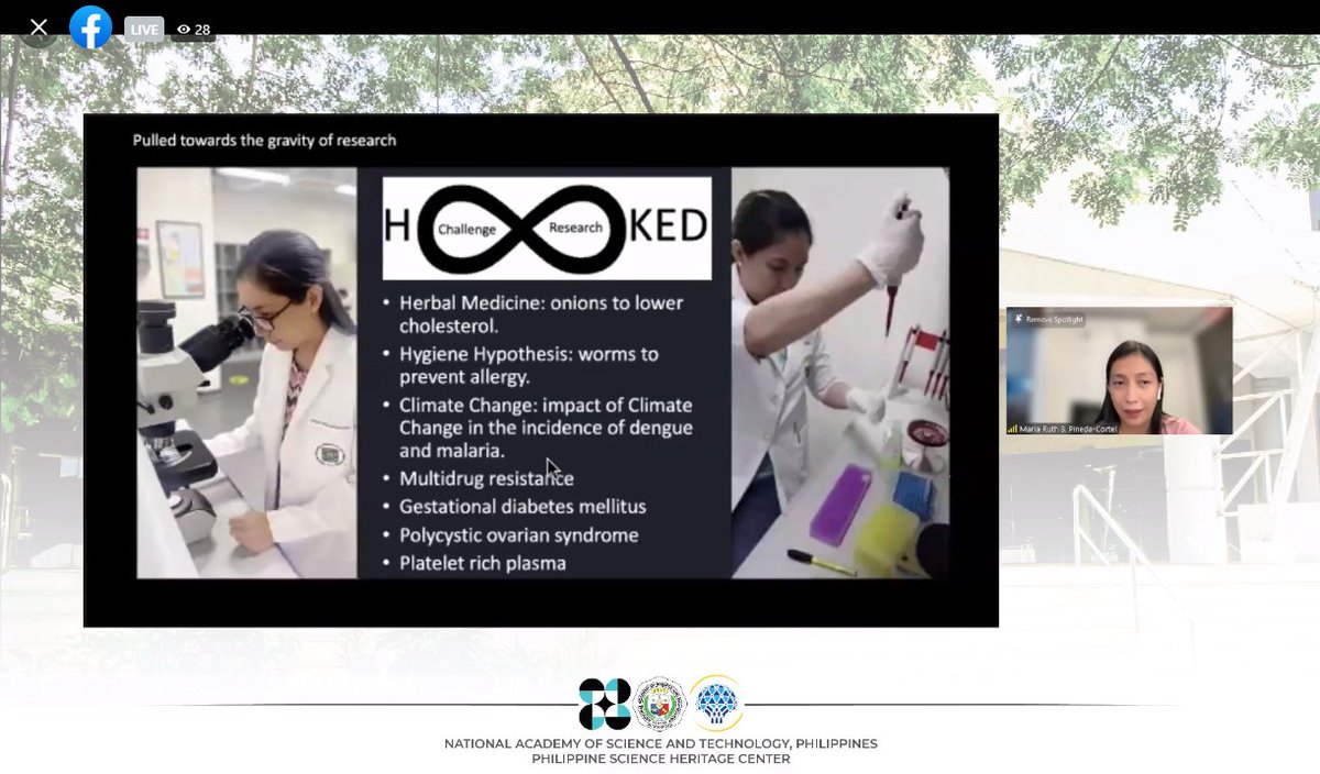 NAST Philippines on Twitter: "Dr. Cortel shared her research interests including her current ...