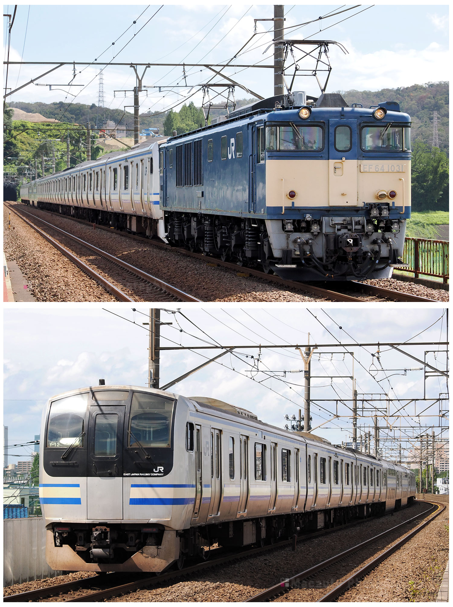 西武赤電物語 on Twitter: "EF64-1031牽引 E217系 Y-12編成 廃車回送 また一つ横須賀線のE217系が去ってゆくね 2022.8.31 梶ヶ谷（タ）－府中本町 ...