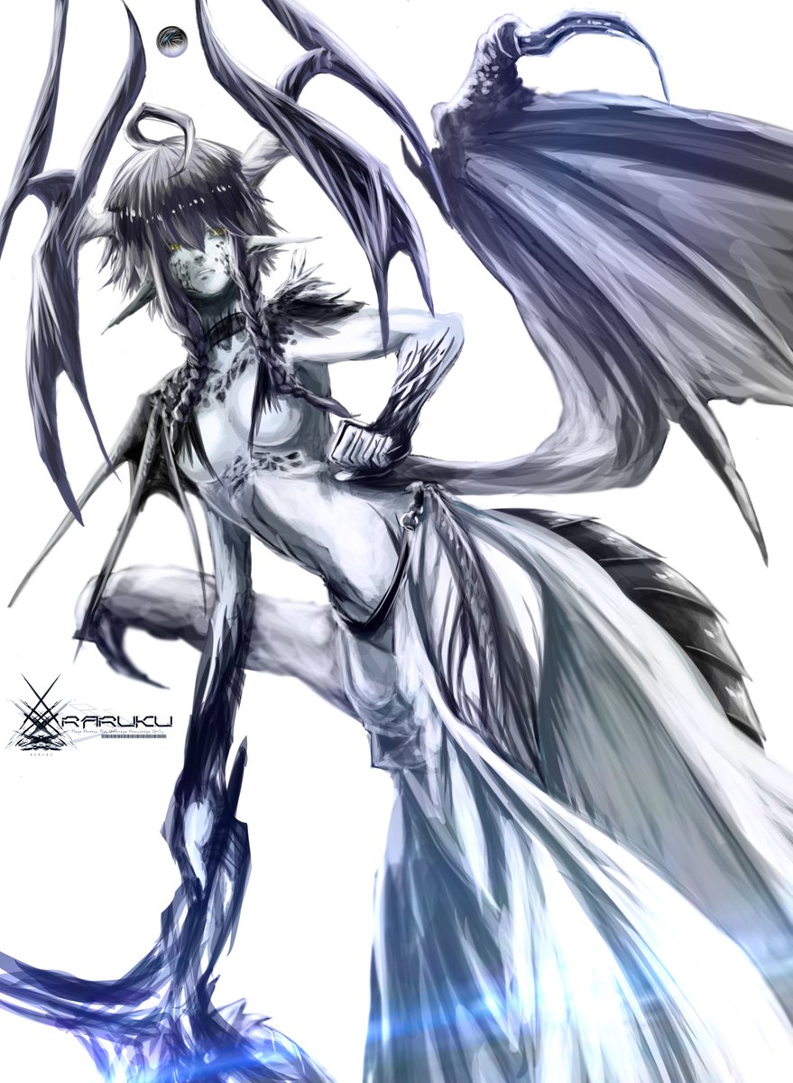 見た人もなにか無言で羽根付の何かをあげる 」RARUKU@スランプ期の漫画