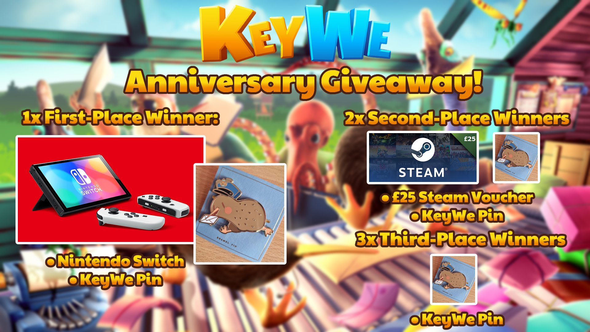 KeyWe on Twitter: "We're celebrating our one-year anniversary with a #giveaway. Make sure you’re ...