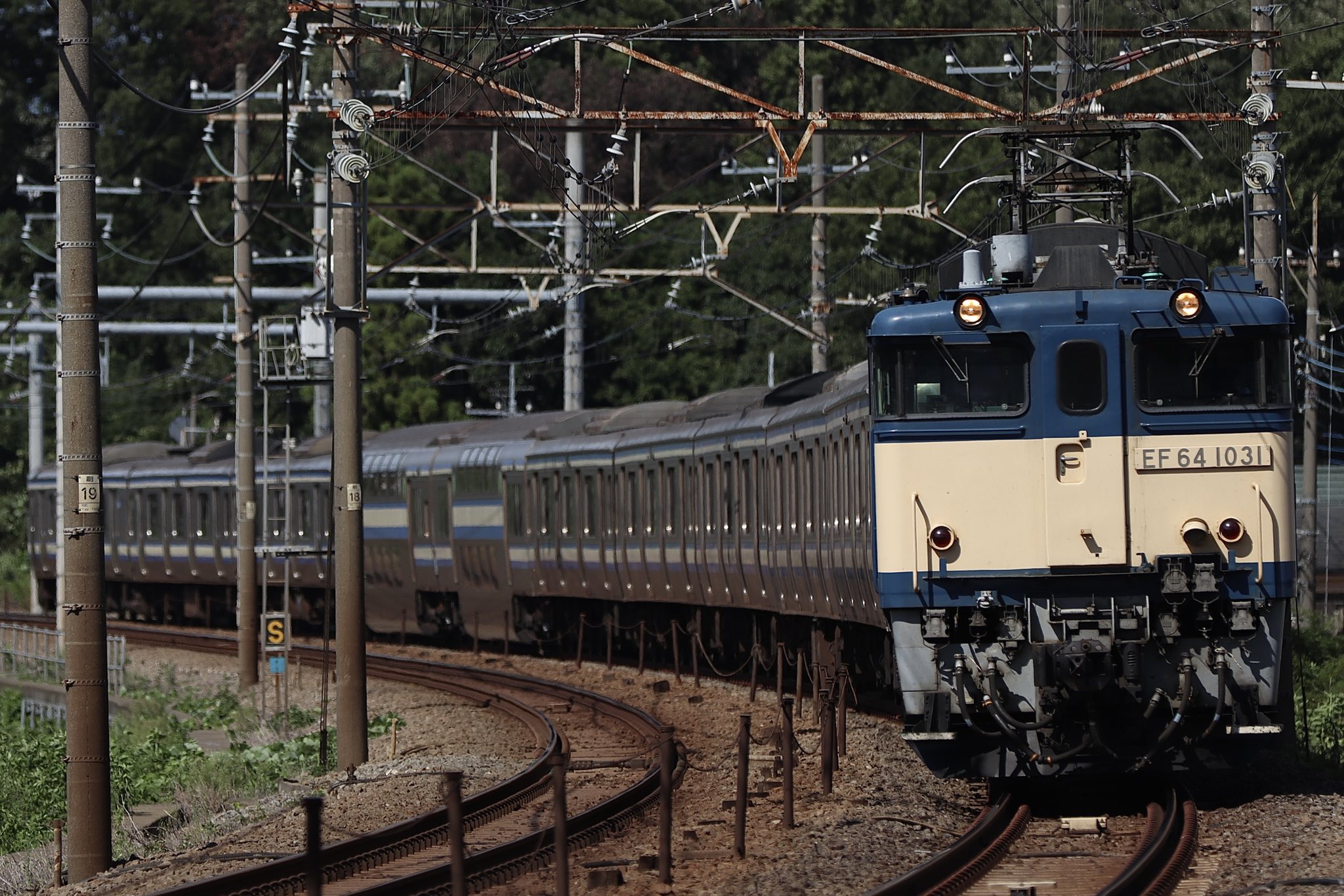 ユキ on Twitter: "2022/8/31 配9441レ NN廃車回送 EF64-1031＋E217系Y-12編成 日野〜豊田にて https://t.co/uGkW49W6tX ...