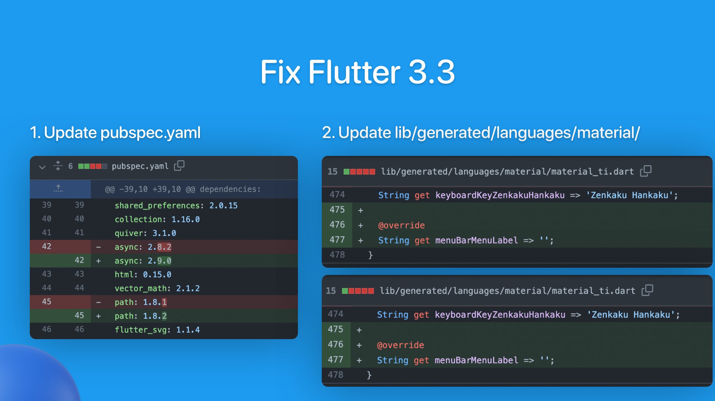 FluxStore App on Twitter: "A solution to fix the build issue on new Flutter 3.3 ️ Edit: pubspec ...
