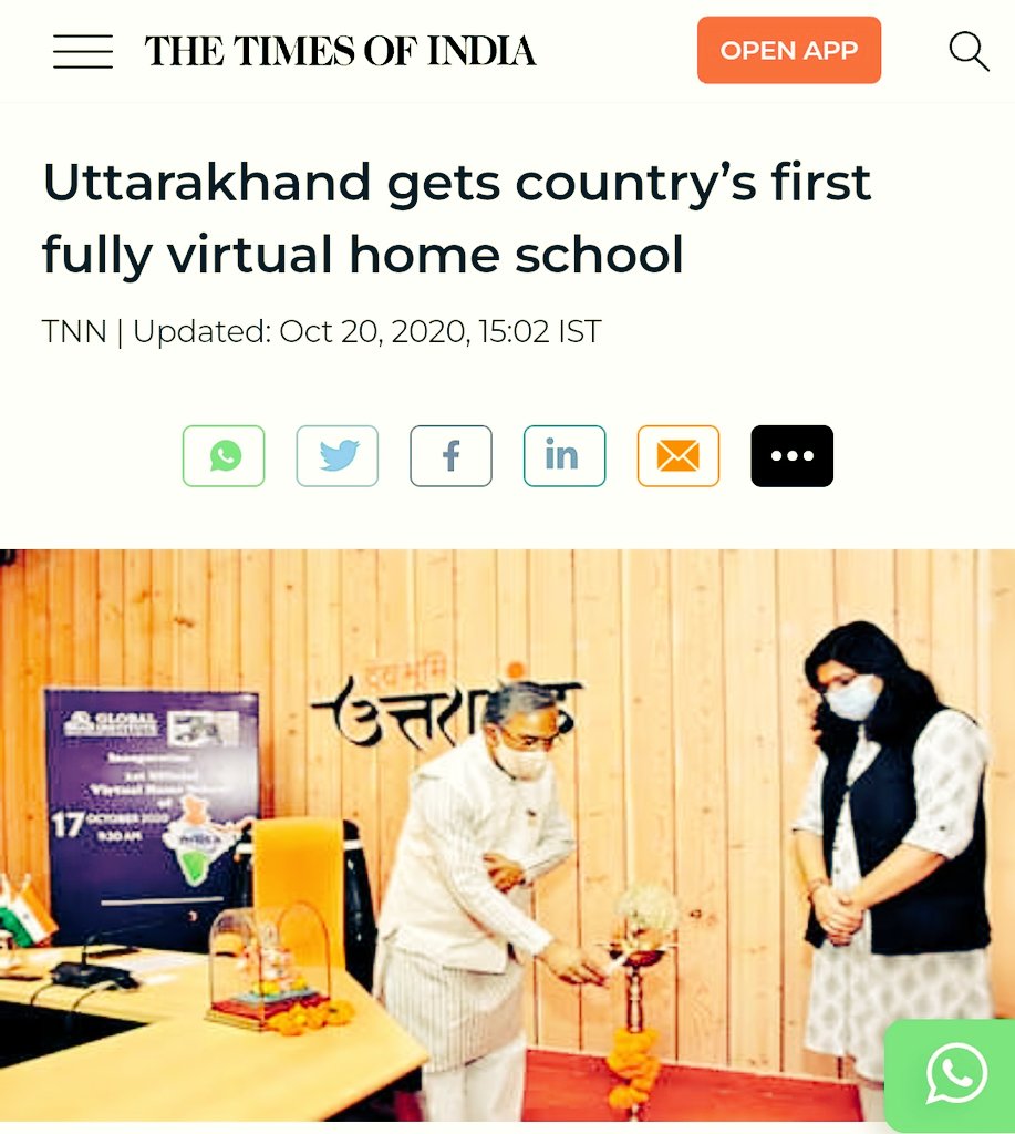 THE SKIN DOCTOR on Twitter: "@ANI India's first virtual school? Will his claim be counter ...
