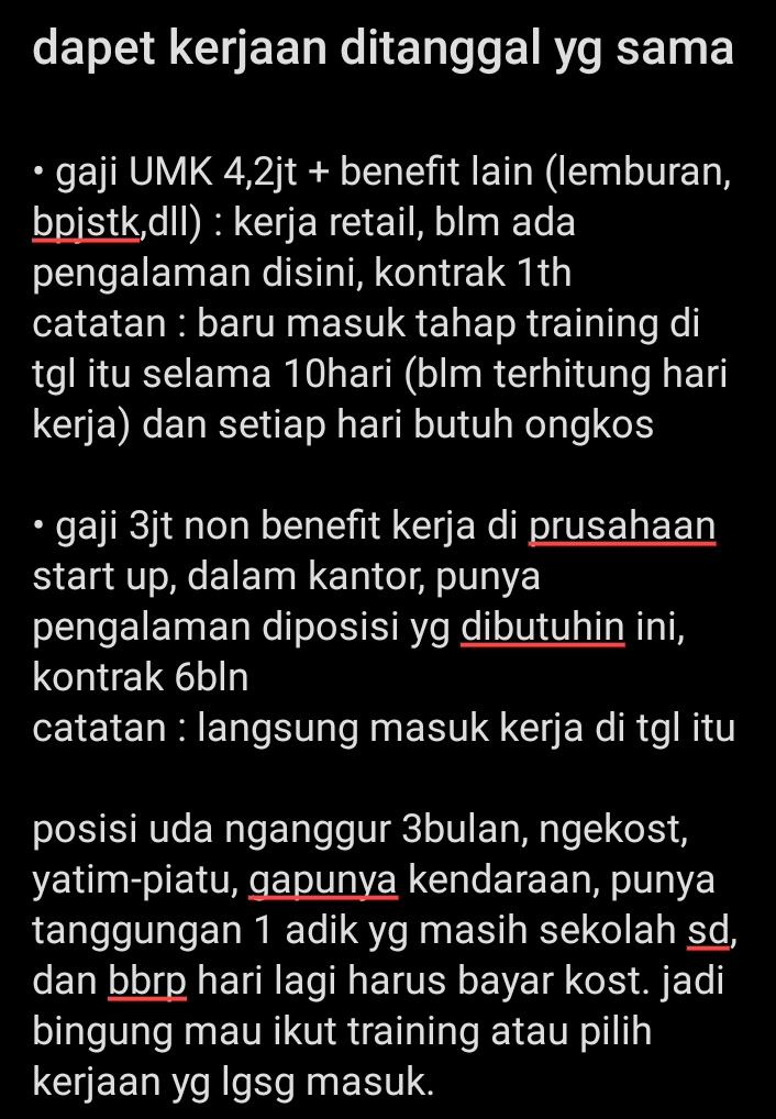 Baca Rules (bit.ly/worksfess) on Twitter: "Work! Please kasih saran mana yg lebih baik? lagi ...
