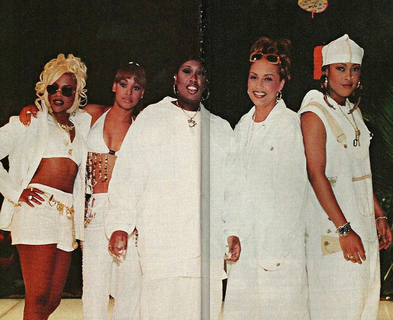 Lil Kim Media On Twitter Lil Kim Left Eye Missy Elliott Angie Martinez And Da Brat On Set