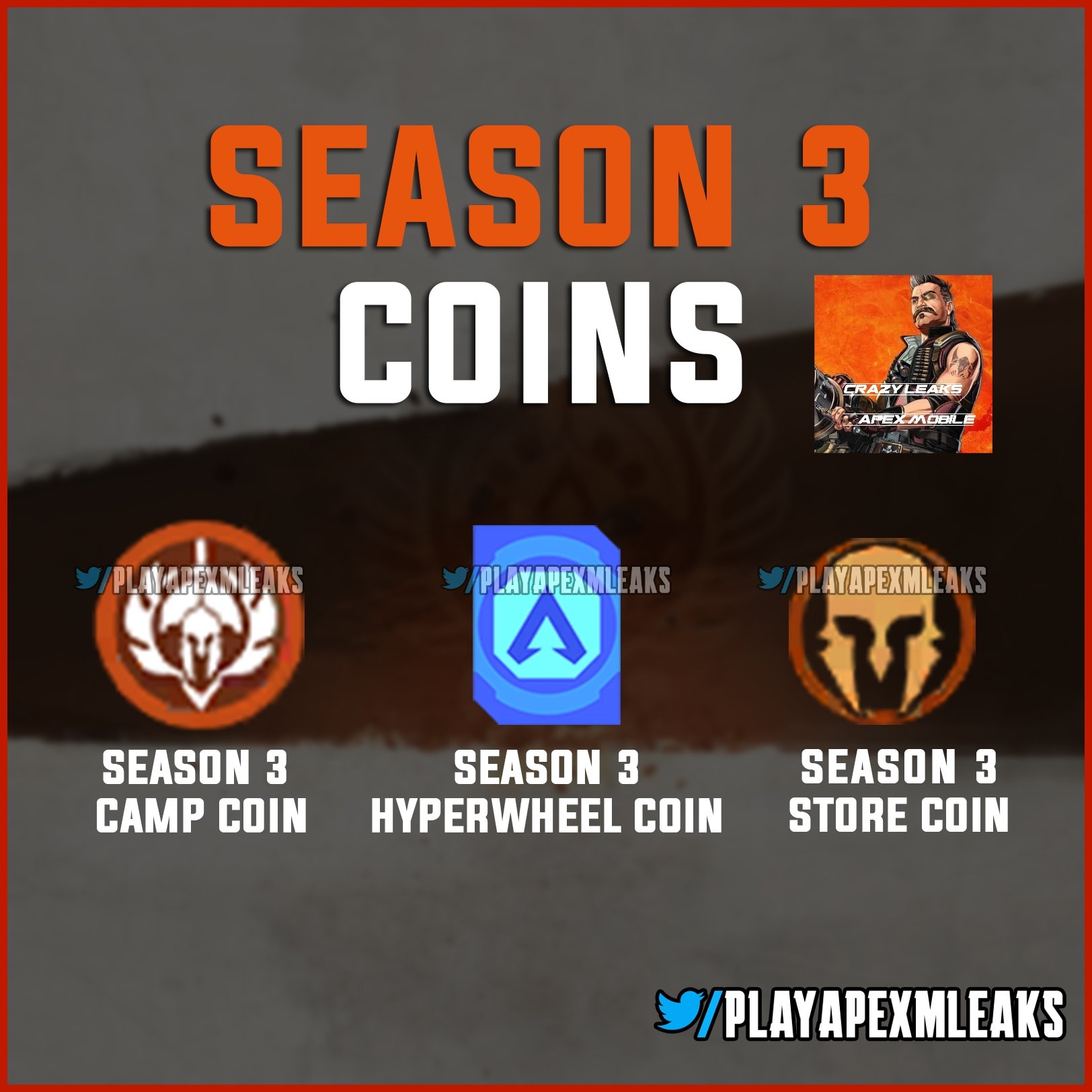 Crazy Leaks Apex Mobile on Twitter: "🚨 Season 3 Currency Alert 🚨 ️Camo Coin ️Store Vault Coin ...
