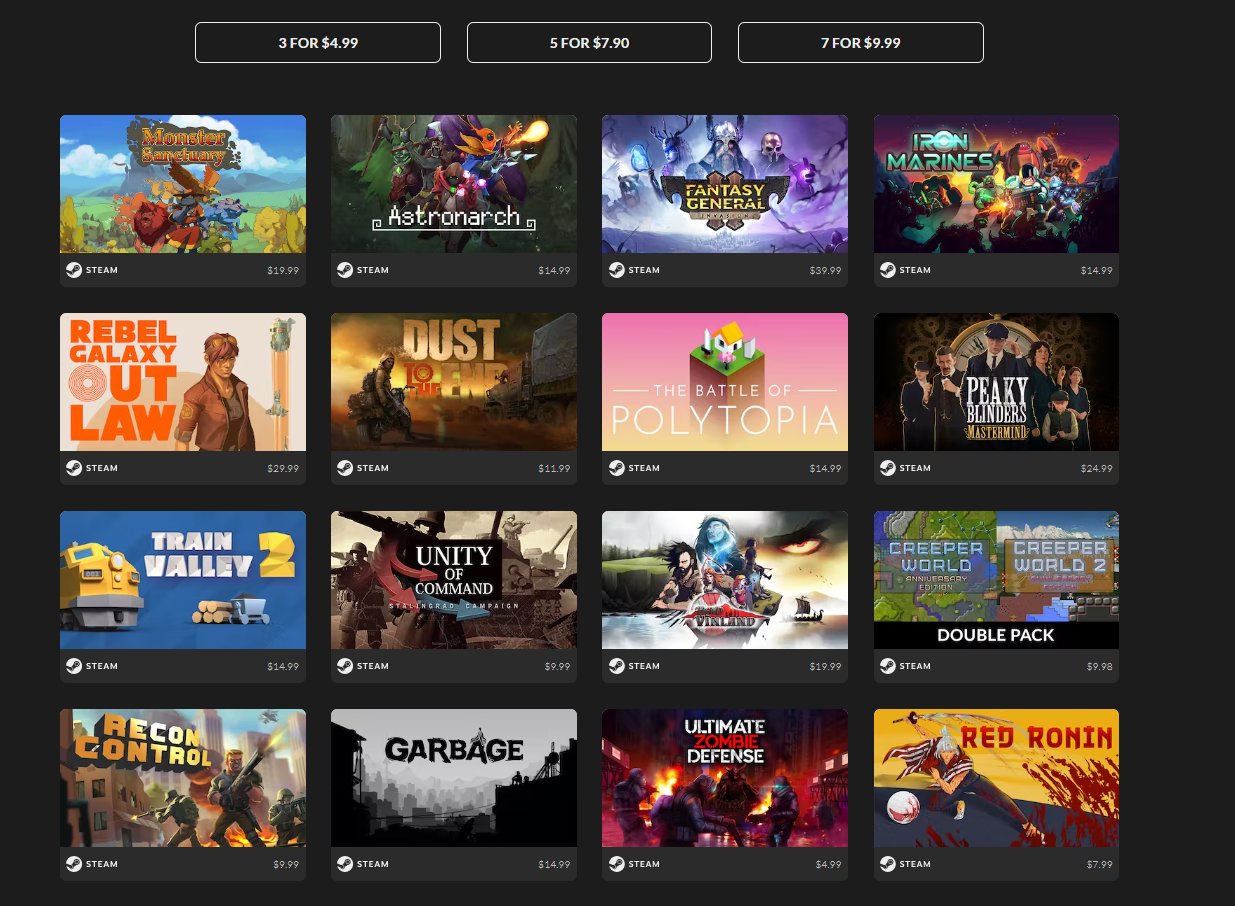 Wario64 on Twitter: "Build your own Strategy Bundle on Fanatical (3 games for $4.99, 5 for $7.99 ...