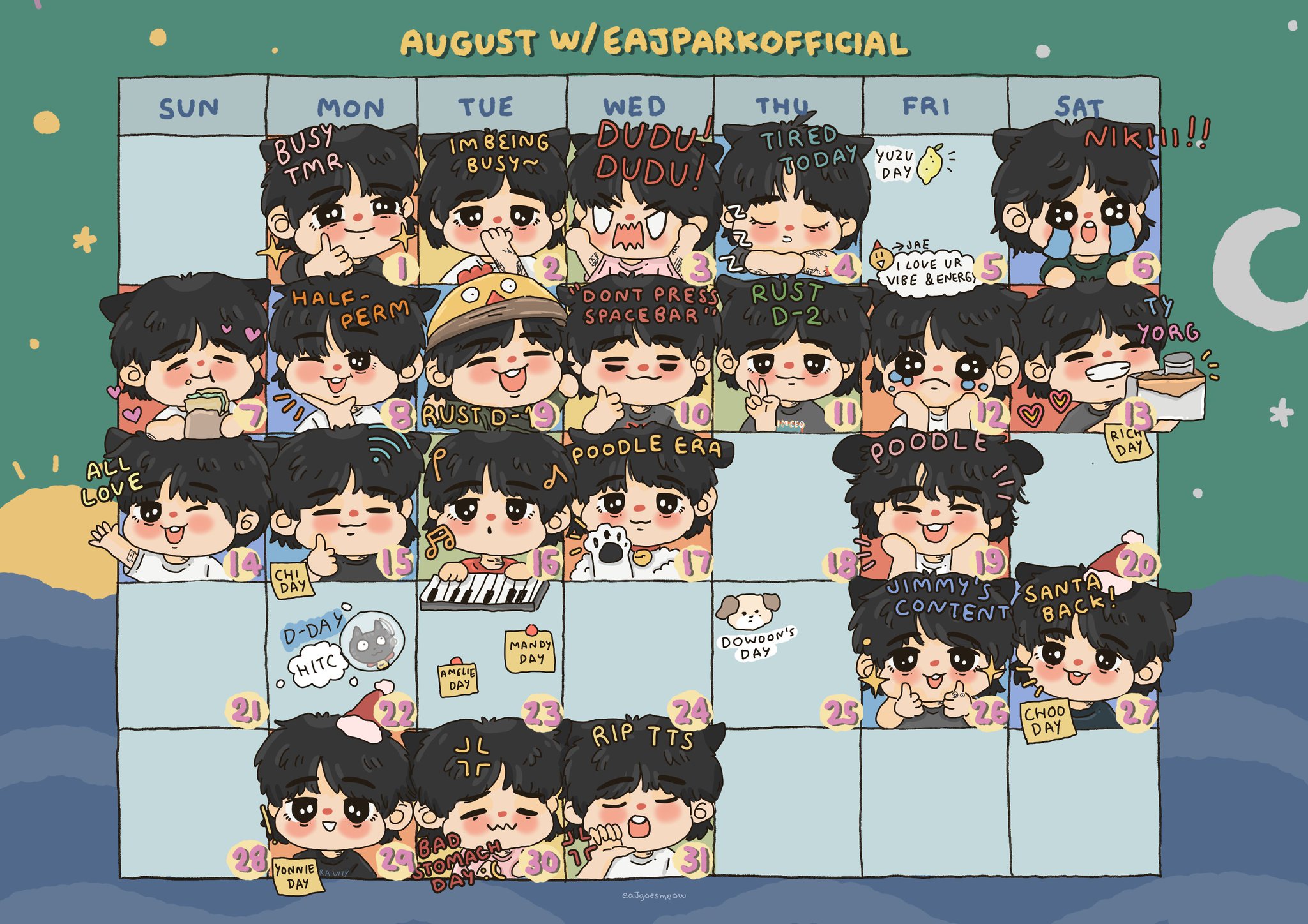 choo on Twitter: "august was fun & v wholesome \(≧ ≦)/ thank you strimmer @eaJPark congrats on ...