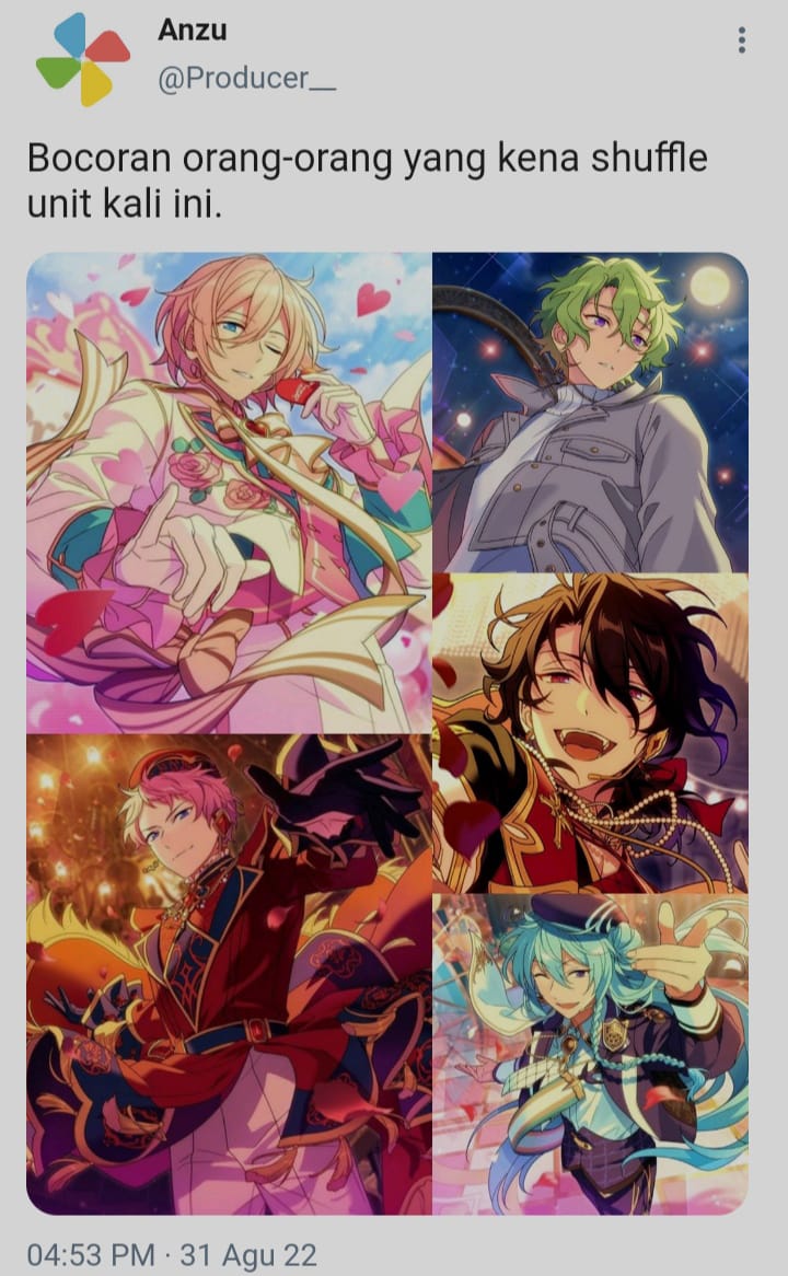 Wil on Twitter: "Shuffle Unit Jahannam Ensemble Stars AU Eichi, tiga musuh Eichi, dan Wataru ...