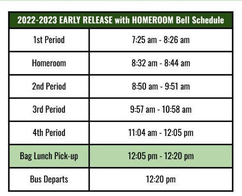 Enloe High School on Twitter: "REMINDER!!!! Friday is an Early Release ...