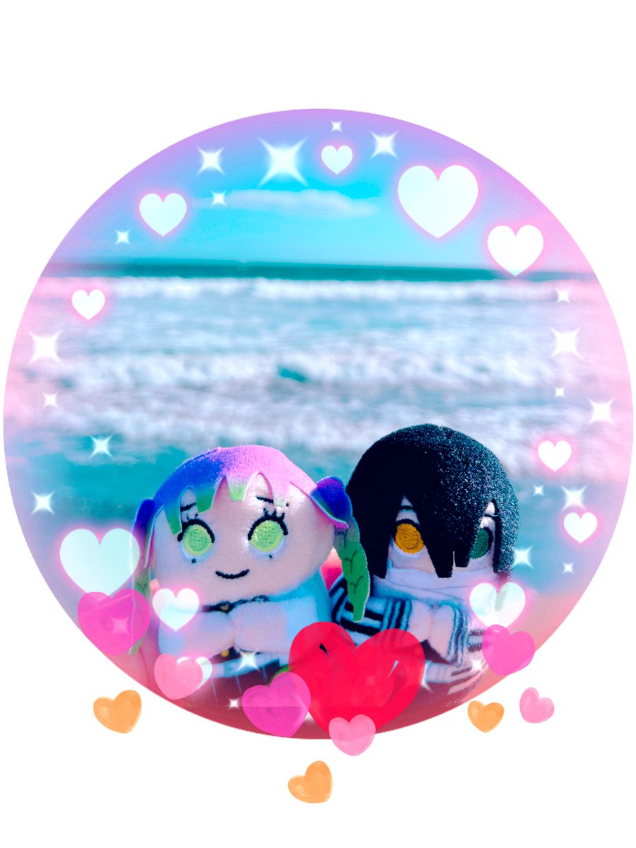 kanroji mitsuri 1girl 1boy heart green eyes pink hair black hair green ...