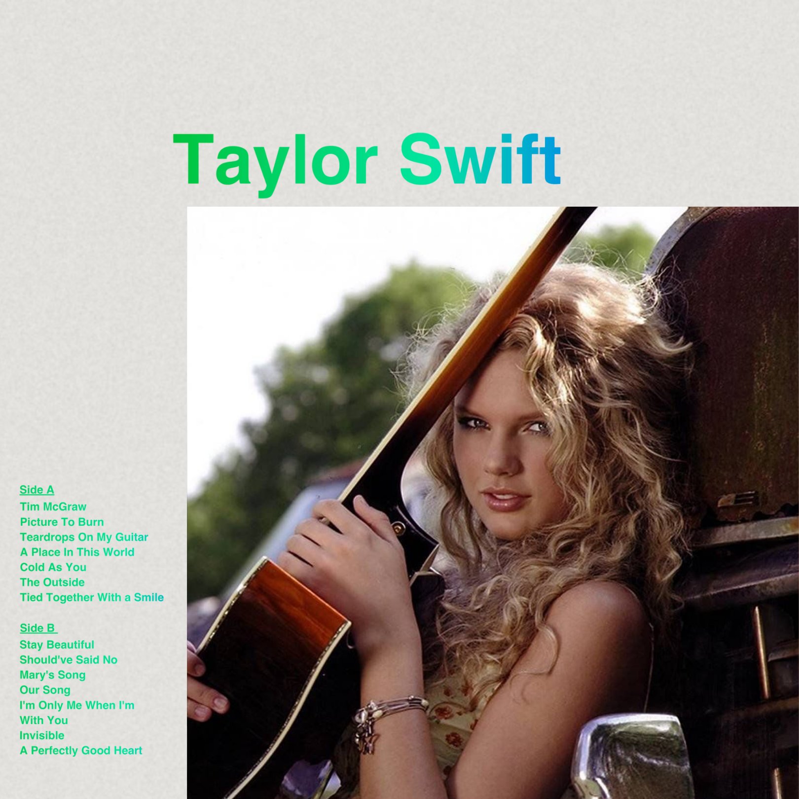 Taylor Swift A Perfectly Good Heart