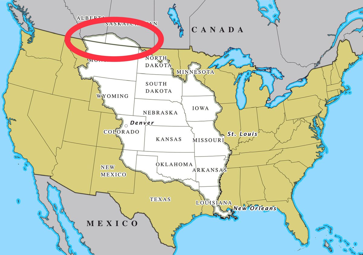 Here's a map of the Louisiana Purchase. What happened up here? Did ...