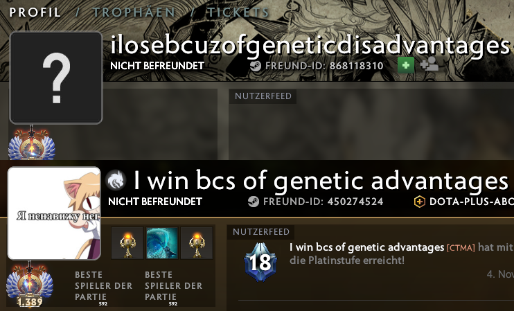 Weird Dota Profiles on Twitter: "Two opposing souls, destined to meet, stuck in an endless ...