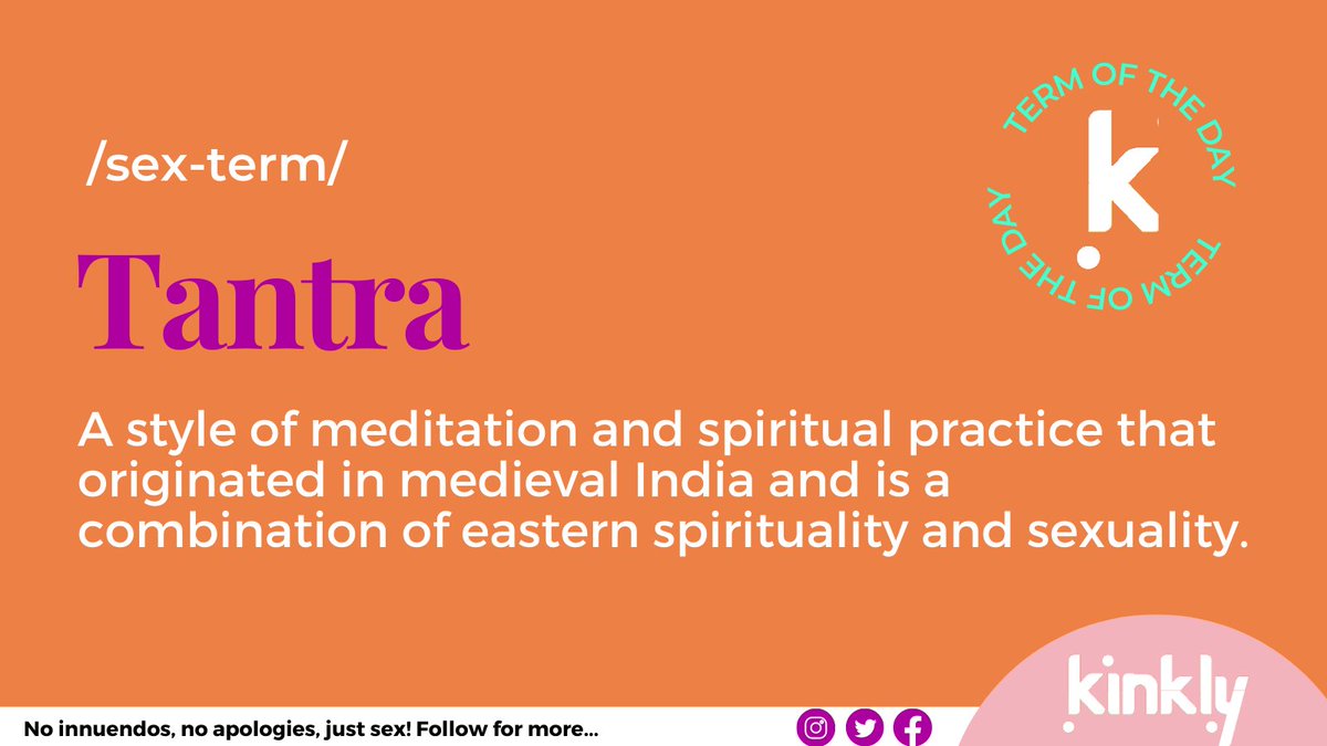 Kinkly On Twitter Tantra Has Been Used As A Philosophy Of Sex Meant