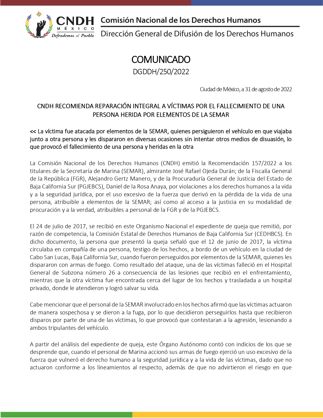 Cndh En México On Twitter Una Persona Fue Perseguida Por Elementos De